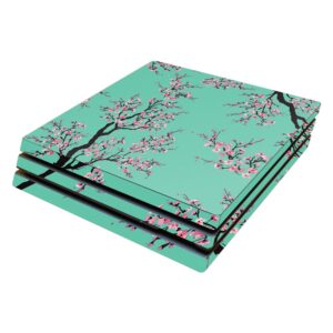 mightyskins skin compatible with sony ps4 pro console - cherry blossom tree | protective, durable, and unique vinyl decal wrap cover | easy to apply, remove, and change styles | made in the usa