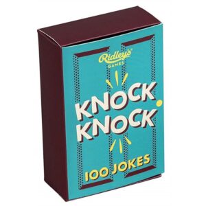 ridley’s 100 knock knock joke cards – includes 100 jokes for kids and adults, funny jokes for family-friendly fun – makes a great gift idea