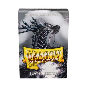 Arcane Tinman Dragon Shield Japanese Size Sleeves – Matte Slate 60CT - Card Sleeves Smooth & Tough - Compatible with Pokemon, Yugioh, & More– TCG, OCG,ART11127