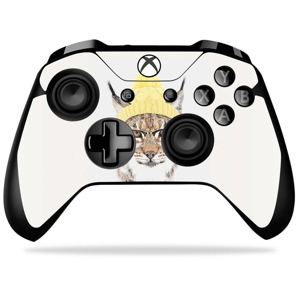 MightySkins Skin Compatible with Microsoft Xbox One X Controller - Hipster Lynx | Protective, Durable, and Unique Vinyl Decal wrap cover | Easy to Apply, Remove, and Change Styles | Made in The USA