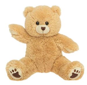 record your own plush 8 inch stuffed brown bear - ready 2 love in a few easy steps