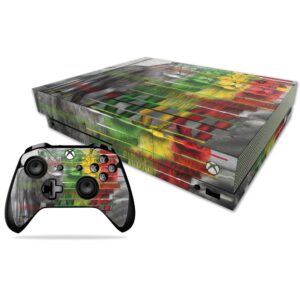 mightyskins skin compatible with microsoft xbox one x - lion evolution | protective, durable, and unique vinyl decal wrap cover | easy to apply, remove, and change styles | made in the usa