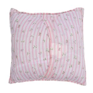 cozy line home fashions pink rose romantic ruffle floral flower decor pillow (pink lace, decor pillow - 1pc)