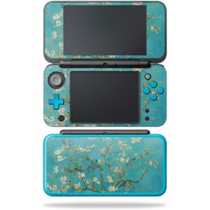 mightyskins skin compatible with nintendo new 2ds xl - almond blossom | protective, durable, and unique vinyl decal wrap cover | easy to apply, remove, and change styles | made in the usa