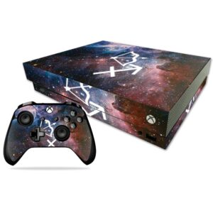 mightyskins skin compatible with microsoft xbox one x - sagittarius | protective, durable, and unique vinyl decal wrap cover | easy to apply, remove, and change styles | made in the usa