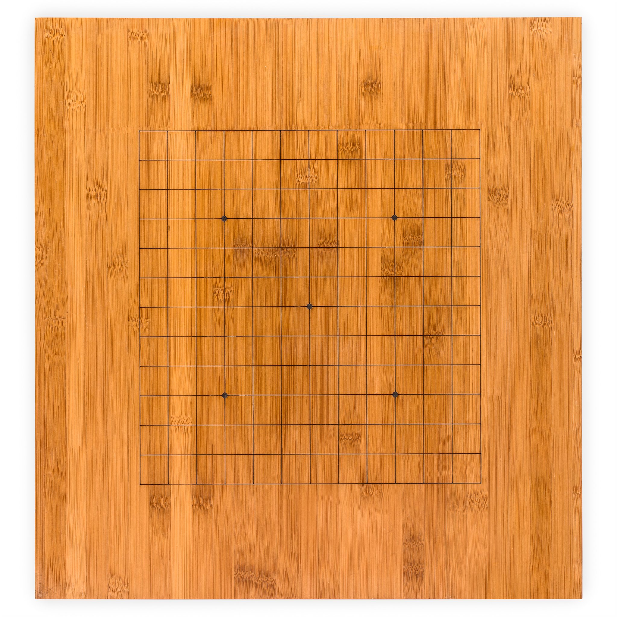 Yellow Mountain Imports Bamboo Etched Reversible 19x19 / 13x13 Go Game Set Board (0.8-Inch) with Double Convex Melamine Stones and Bamboo Bowls - Classic Strategy Board Game (Baduk/Weiqi)