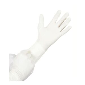 ansell bpzs90 bioclean p-zero sterile polychloroprene glove, 12" length, hand specific, natural, size 9.0 (pack of 200)