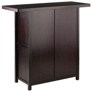 Winsome Macon Bar Wine Cabinet, Espresso