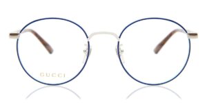 gucci gg0297ok eyeglasses 004 blue/havana 52 mm