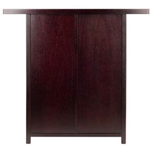 Winsome Macon Bar Wine Cabinet, Espresso