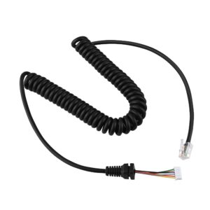 zerone replacement speaker mic microphone cable microphone cord for yeasu mh-48a6j, ft-7800, ft-8800, ft-8900, ft-7100m, ft-2800m, ft-8900r