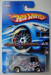 hot wheels spy force 4 of 5, slate combat ambulance #79 5sp