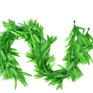 Sunrisee 50pcs Artificial Willow Vines Greenery Garland Silk Fake Rattan Leaves for Garden Wedding Home Wall Decor