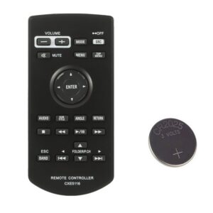 remote control for pioneer avhx3500bhs avh-x3500bhs avh-x4500bt avhx4500bt avh-x5500bhs avhx5500bhs avh-x1600dvd avh-x2600bt avh-x3600bhs avh-x4600bt avh-x5600bhs with battery installed