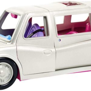 Polly Pocket Vehicle Toy with 3-inch Doll & 14 Fashion Accessories, Arrive In Style Limo Playset