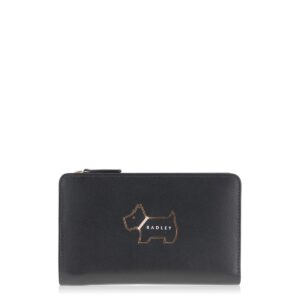 radley london heritage dog outline medium leather wallet