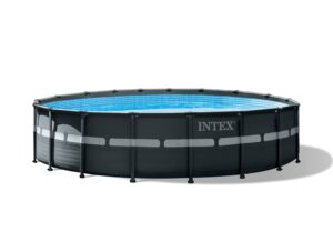 intex 26329eh ultra xtr deluxe above ground swimming pool set: 18ft x 52in – includes 2100 gph cartridge sand filter pump – supertough puncture resistant – rust resistant – easy to assemble