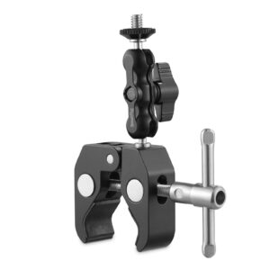 smallrig multi-functional ballhead clamp magic arm adapter with bottom clamp - 2161