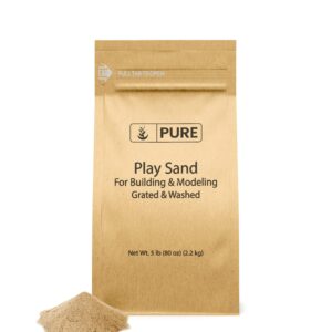 pure original ingredients play sand (5 lb) grated & washed, for building & molding