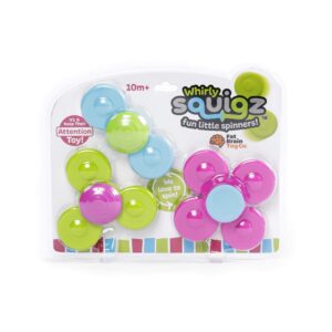 Fat Brain Toys Whirly Squigz - 3 Silicone Spinners for Toddlers & Kids, 10 mos+