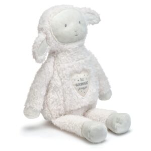 demdaco goodnight prayer lamb fuzzy white 11 inch plush figure