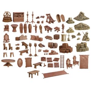 mantic games terrain crate - dungeon depths large size set | highly-detailed 3d miniatures | pre-assembled scenery tabletop game accessory for wargames, board games and rpgs | made by mantic games