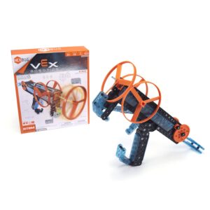 hexbug vex robotics z-360 - ripcord disc launcher - diy top launcher kit - stem toy for kids