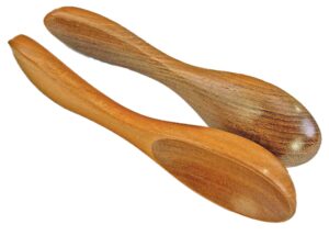 pea patch teak musical spoons, mini - w/free instruction booklet