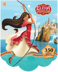 amscan disney elena of avalor sticker book, party favor, multi- colored, 350 count