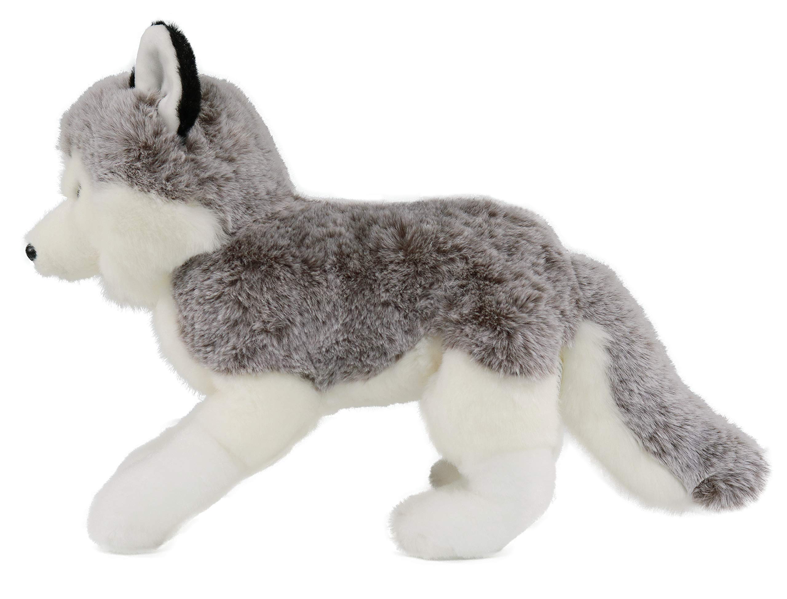 Ice King Bear Lifelike Siberian Husky Stuffed Animal - Plush Toy - 13 Inches Length (Original)