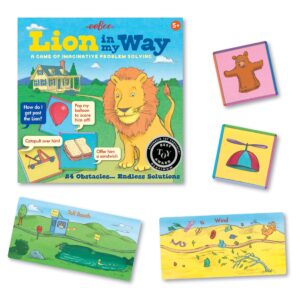 eeBoo: Lion in My Way Game, A Game of Imaginative Problem Solving, Educational Games That Cultivates Conversation, Socialization, and Skill-Building, Perfect for Ages 5 and up