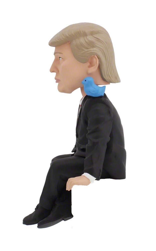 Royal Bobbles Donald Trump Media Computer Sitter Collectible Bobblehead Statue