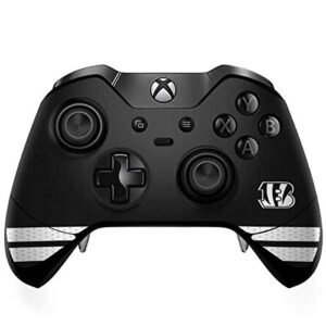 skinit decal gaming skin compatible with xbox one elite controller - officially licensed nfl cincinnati bengals shutout design