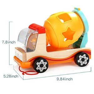 TOP BRIGHT Dump Truck Shape Sorter Toys for Toddlers - Preschool Learning Toys for 2 3 Year Old Boys Girls Gifts