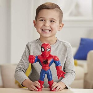 Playskool Heroes Marvel Super Hero Adventures Mega Mighties Spider-Man Collectible 10" Action Figure, Toys for Kids Ages 3 & Up