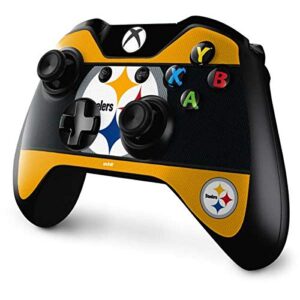 Skinit Decal Gaming Skin Compatible with Xbox One Controller - Officially Licensed NFL Pittsburgh Steelers Zone Block Design