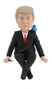 royal bobbles donald trump media computer sitter collectible bobblehead statue