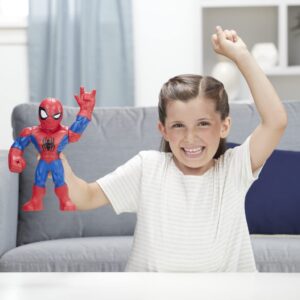 Playskool Heroes Marvel Super Hero Adventures Mega Mighties Spider-Man Collectible 10" Action Figure, Toys for Kids Ages 3 & Up