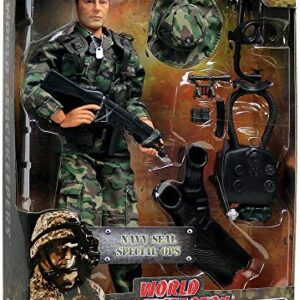 Click N' Play 12" Military Special Ops Action Figures - Navy Swat Team, Soldier Accessories & Army Toys - Click N Play Military Army Action Figures 12 inch