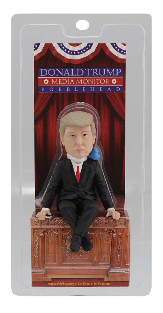 Royal Bobbles Donald Trump Media Computer Sitter Collectible Bobblehead Statue