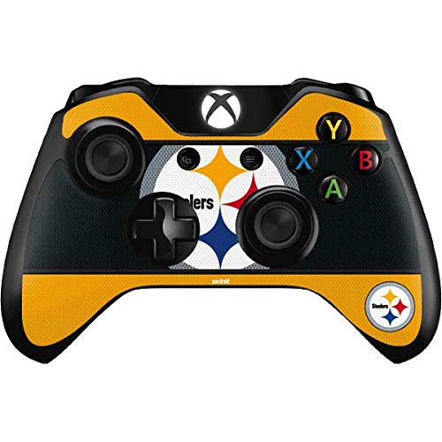 Skinit Decal Gaming Skin Compatible with Xbox One Controller - Officially Licensed NFL Pittsburgh Steelers Zone Block Design