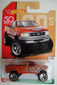 hot wheels 00s, burnt orange ford f-150 9/10 50th anniversary