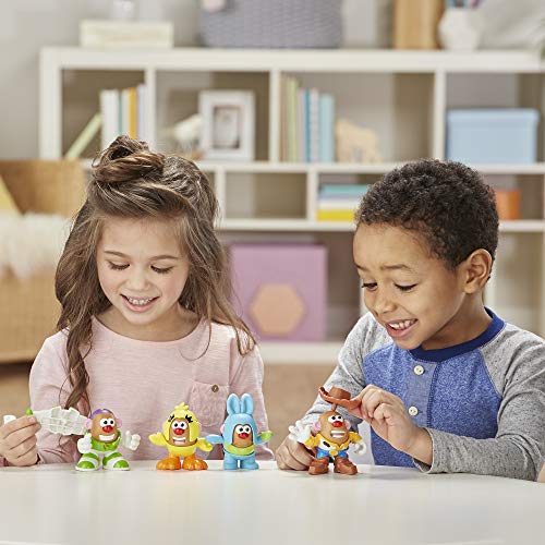 Potato Head Mr Disney/Pixar Toy Story Mini 4 Pack Buzz, Woody, Ducky, Bunny Figures Toy for Kids Ages 2 & Up (E3065)