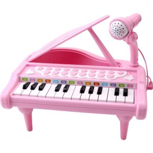 amy&benton piano toy baby piano toy for toddlers piano pink for girls 1-3 girl first birthday gift for 1 2 3 years old girl 1st birthday toy for girl 1 2 3 year old girl gift one year old