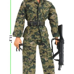 Click N' Play 12" Military Special Ops Action Figures - Navy Swat Team, Soldier Accessories & Army Toys - Click N Play Military Army Action Figures 12 inch