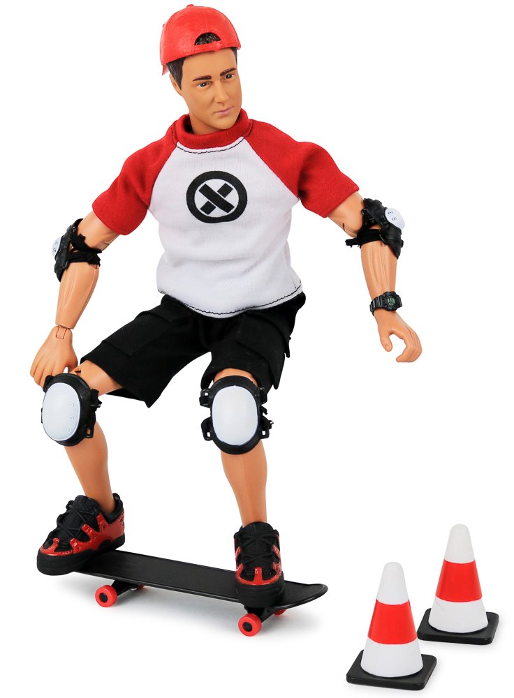 Click N' Play Sports & Adventure Bike & Skateboard 12" Action Figure Play Set with Accessories - Click N Play Military Action Figures