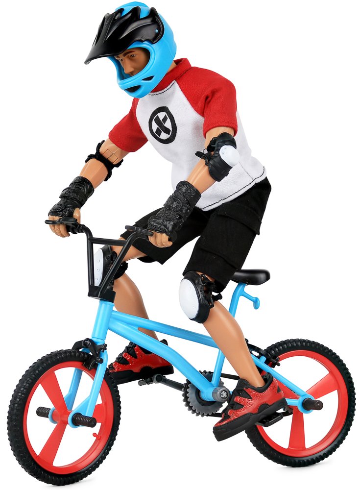 Click N' Play Sports & Adventure Bike & Skateboard 12" Action Figure Play Set with Accessories - Click N Play Military Action Figures