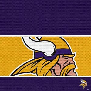 Skinit Decal Gaming Skin Compatible with PS4 Pro Console and Controller Bundle - Officially Licensed NFL Minnesota Vikings Zone Block Design