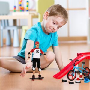 Click N' Play Sports & Adventure Bike & Skateboard 12" Action Figure Play Set with Accessories - Click N Play Military Action Figures