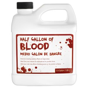 amscan fake blood party prop - 64 oz. (1 count) - easy-to-use, non-toxic & authentic-looking for costume parties and haunted houses